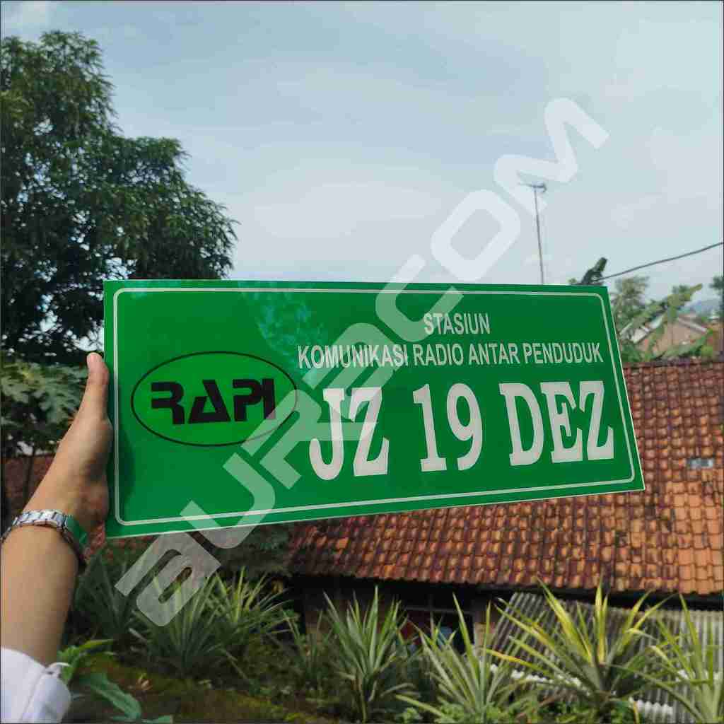 Jual PAPAN CALLSIGN RAPI/ORARI - AKRILIK ( A62 ) | Shopee Indonesia