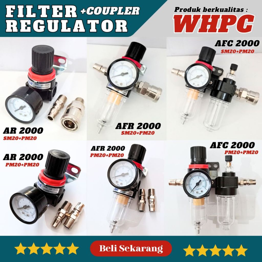 Jual SET REGULATOR + COUPLER AR 2000 AFR 2000 AFC 2000 REGULATOR ...
