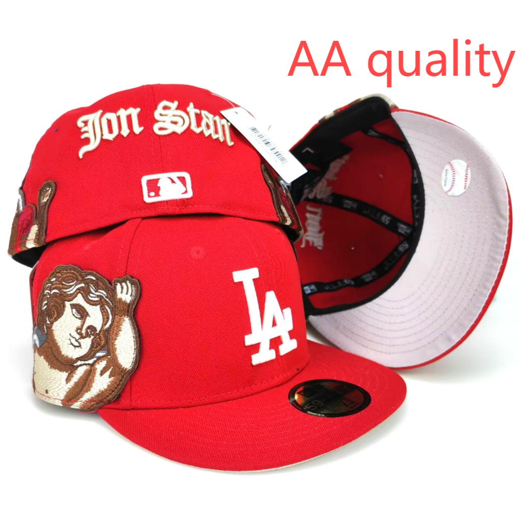 Jual Topi Snapback Fitted LA Los Angeles Dodgers Jon Stan Red White ...