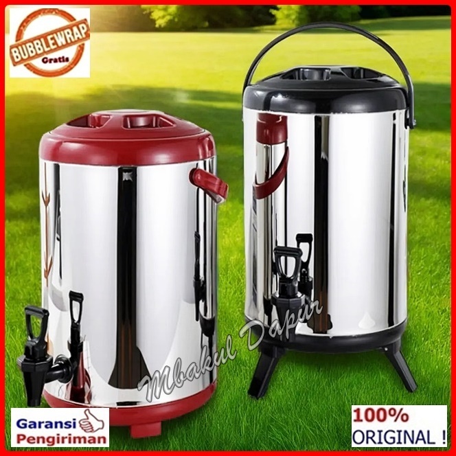 Jual Termos Dispenser Water jug Milck Bucket Stainless Air Panas dan ...