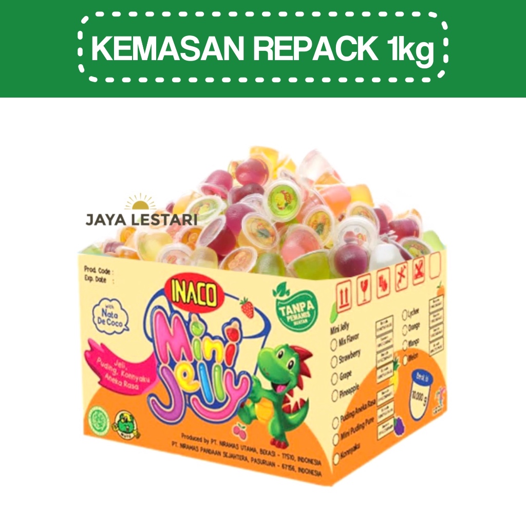 Jual Inaco Mini Jelly Mix Flavor (Repack 1kg) | Shopee Indonesia