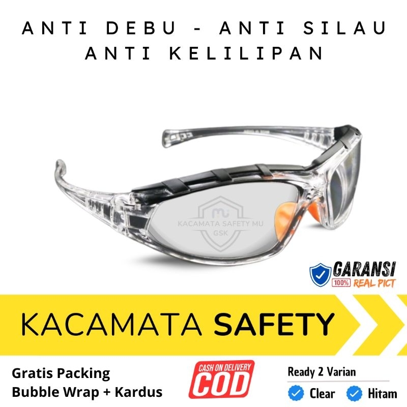 Jual Kacamata Safety NZ805 Anti Debu Anti Silau Anti Panas Untuk Proyek ...