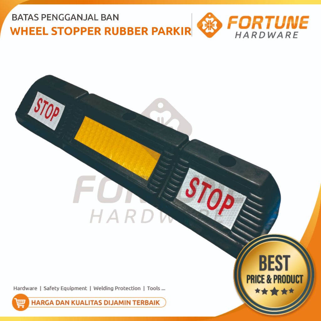 Jual Wheel Stopper Rubber / Pengganjal Ban / Batas Parkir | Shopee ...