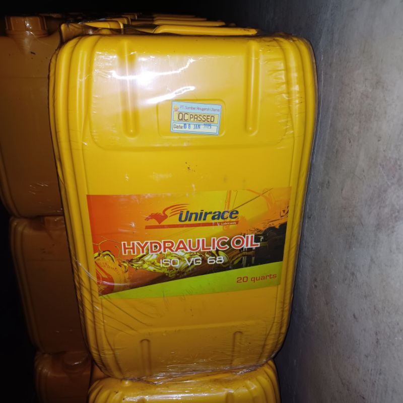 Jual OLI HYDRAULIC ISO VG 68 MERK UNIRACE 20 QUARTS hydrolik hydrolic hidrolik hydrolis hidrolis ...