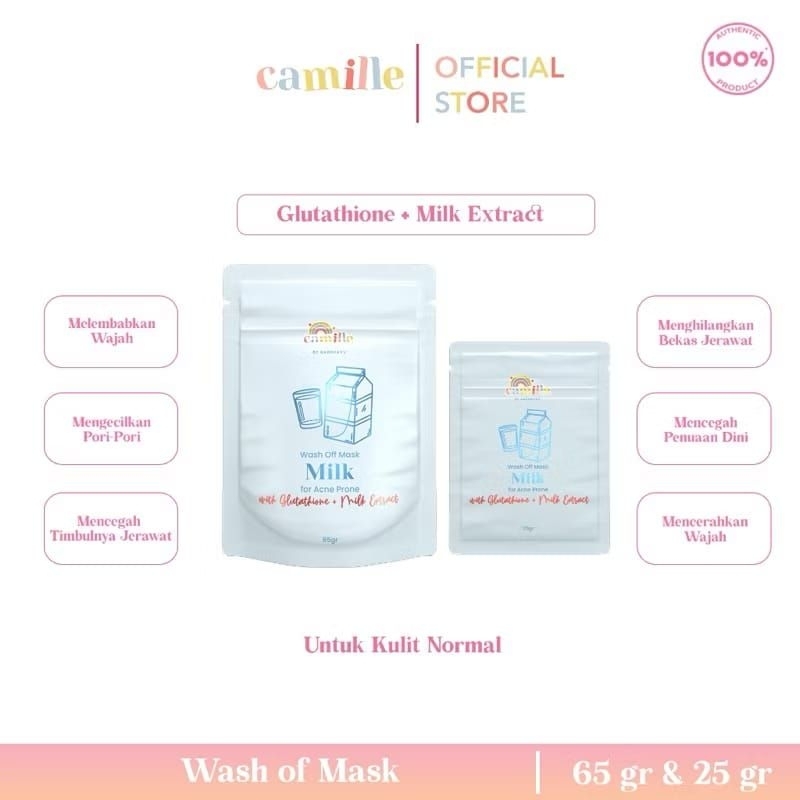 Jual Wash off mask milk camille 65g | Shopee Indonesia