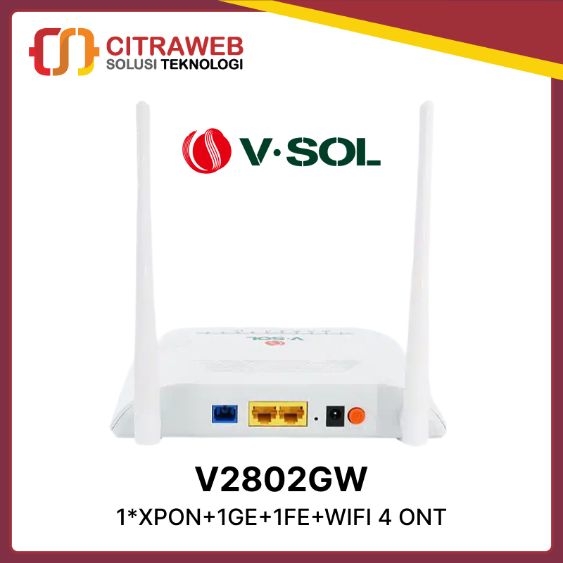 Jual V-SOL V2802GW L3 1XPON 1GE 1FE WIFI4 ONU vsol v2802gw 1 xpon epon gpon modem ont | Shopee ...