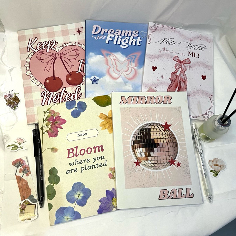 Jual Notebook Aesthetic Soft Cover/ Motebook A5/ Buku A5/ Sketch Book ...