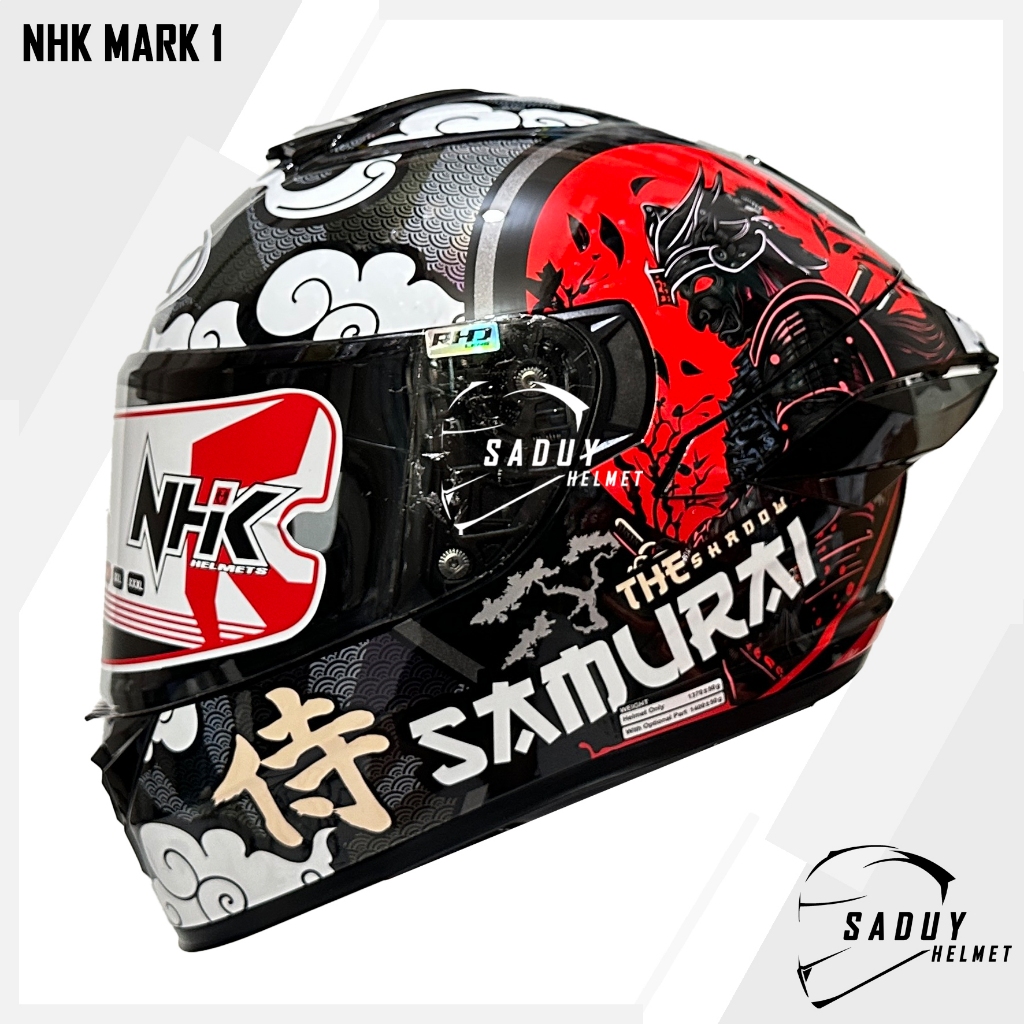 Jual HELM NHK MARK 1 MOTIF SAMURAI ASSASIN BLACK | Shopee Indonesia