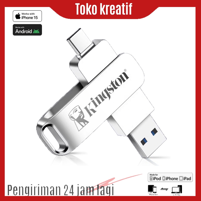 Jual Kingston Flash Disk OTG ,Dual USB C Thumb Drive with USB Type-C ...