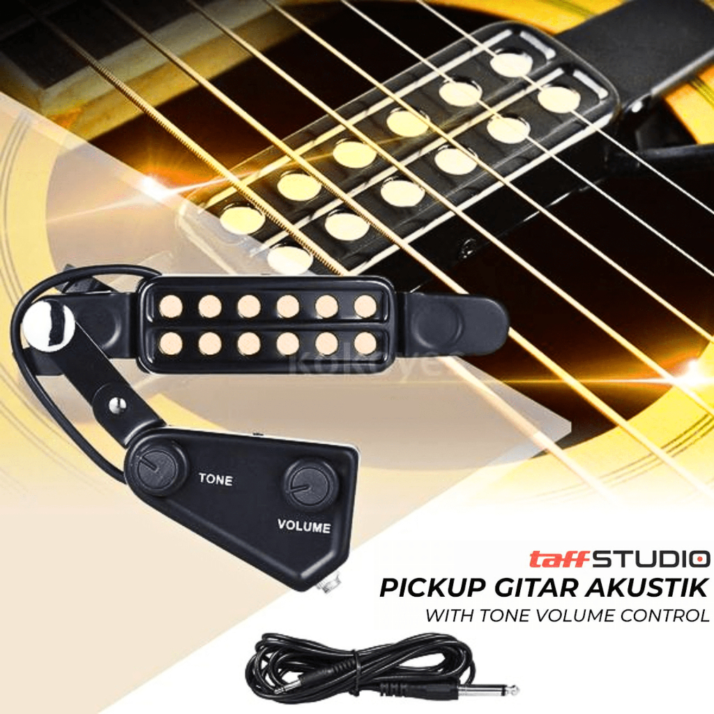 Jual PUSAT TaffSTUDIO Spul Pickup Gitar Akustik listrik Microphone 12 ...
