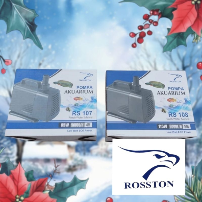 Jual Mesin pompa aquarium dan kolam low watt rosston rs107, rs108 | Shopee Indonesia