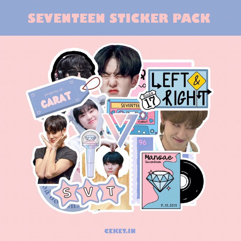 Jual Seventeen Sticker Pack (17pcs) | Shopee Indonesia