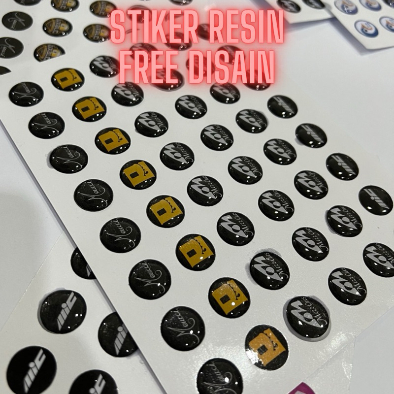 Jual Sticker Timbul Resin custom Emblem Stiker Timbul Logo Yoyo Timbul ...