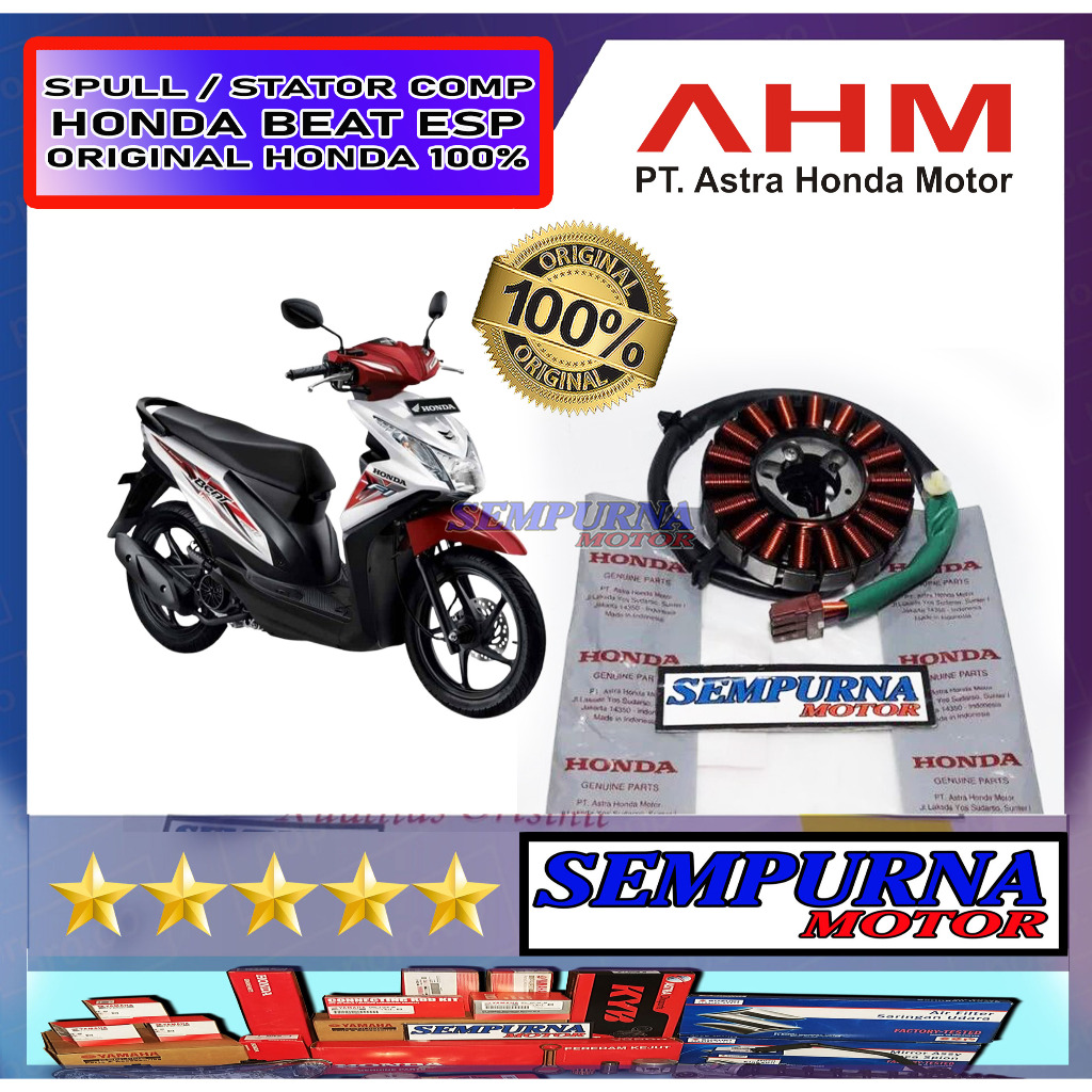 Jual 31220-K81-N01 Spull Assy Spol Spool Stator Comp Beat ESP 100% Original Honda Asli Ori HGP ...