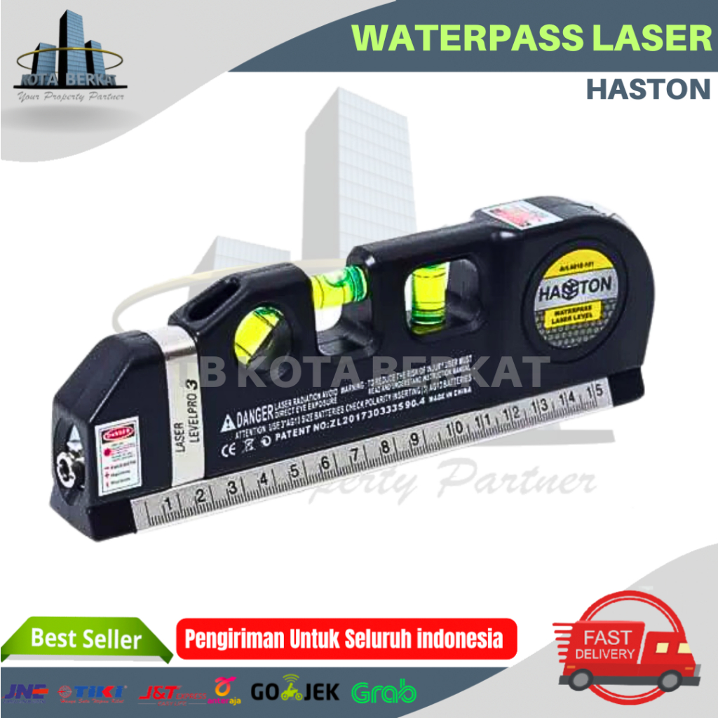 Jual WATERPASS LASER LEVEL HASSTON / METERAN WATERPAS HASTON | Shopee ...