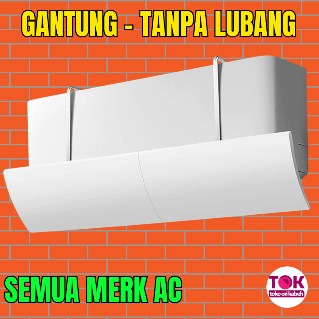 Jual Cover AC Indoor Penghalang AC Kamar Penutup AC Anti Angin Talang ...