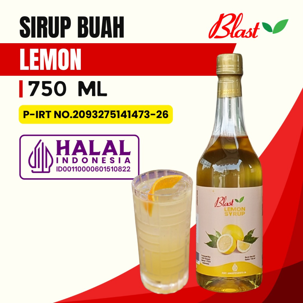 Jual Syrup LEMON 750 ml - Sirup Minuman Rasa Lemon - Sirup Buah ...