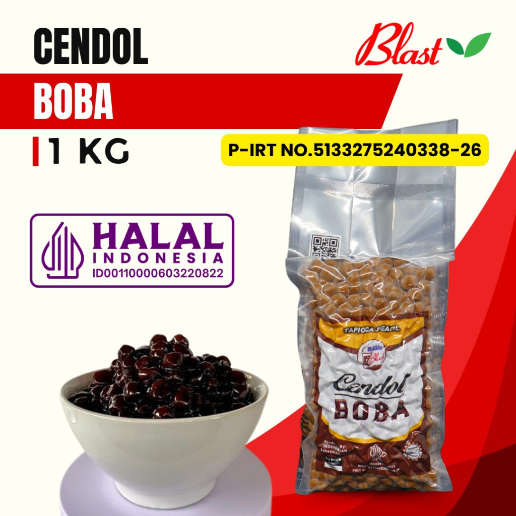 Jual CENDOL BOBA 1 KG - Boba Hitam Mutiara / Tapioca Pearl 1 Kg ...