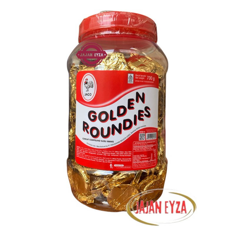 Jual GOLDEN ROUNDIES COKELAT KOIN 700gr TOPLES BESAR | Shopee Indonesia