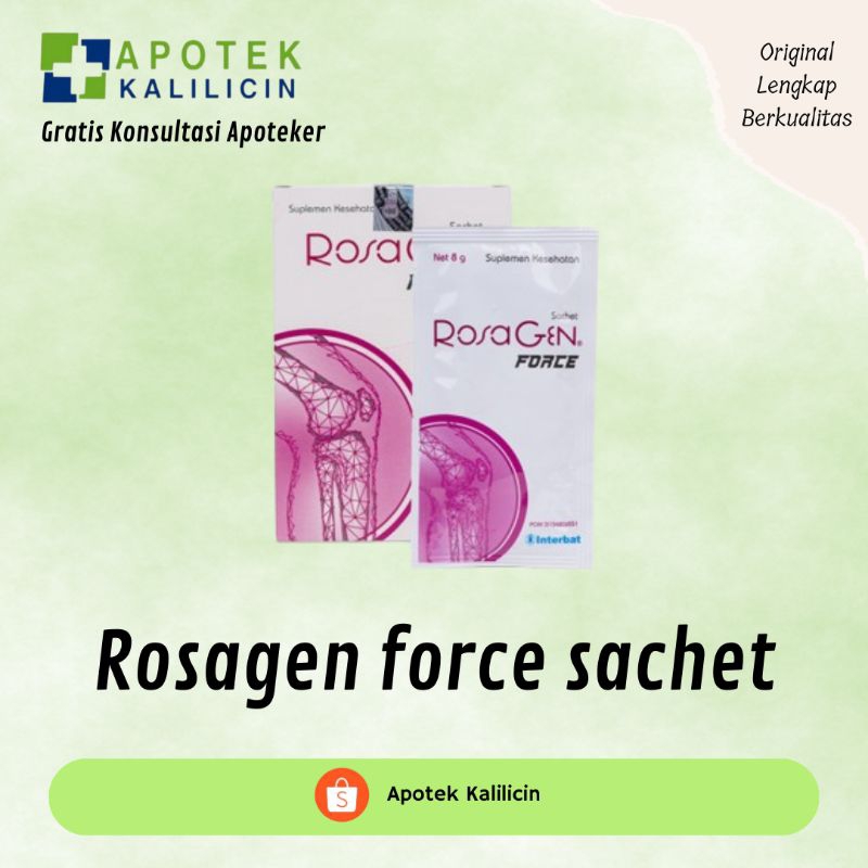 Jual ROSAGEN FORCE BOX ISI 15 SACHET @ 8 GRAM | Shopee Indonesia