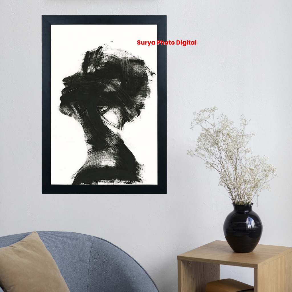 Jual Frame Bingkai Pigura Foto Minimalis Warna Hitam Ukuran 50x75cm ...