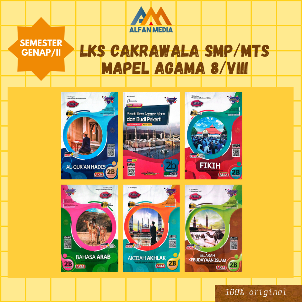Jual Kelas 8/VIII Buku LKS Cakrawala SMP/MTS Mapel Agama Semester Genap PAI, ARAB, AL-QUR'AN ...