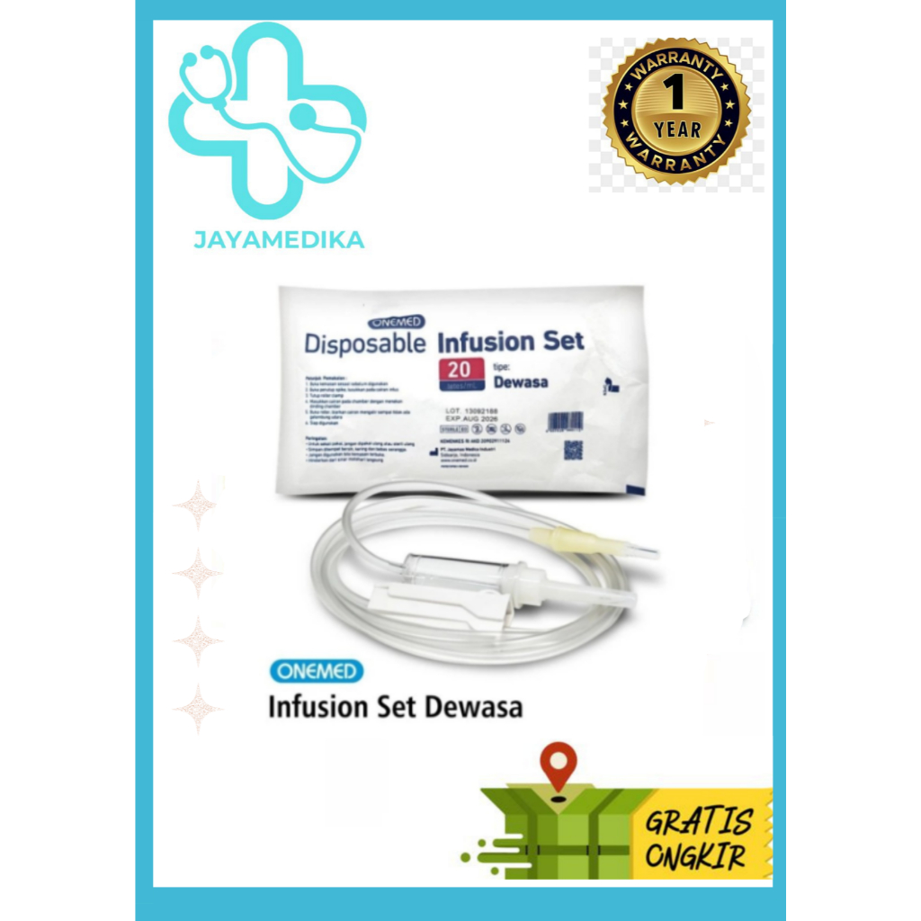 Jual DISPOSIBLE INFUS SET DEWASA SELANG INFUS ONEMED BOX isi 50 pcs ...
