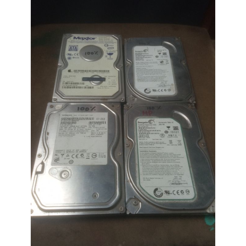 Jual Hardisk HDD komputer pc Sata 250GB sentinel 100/100 kondisi normal ...