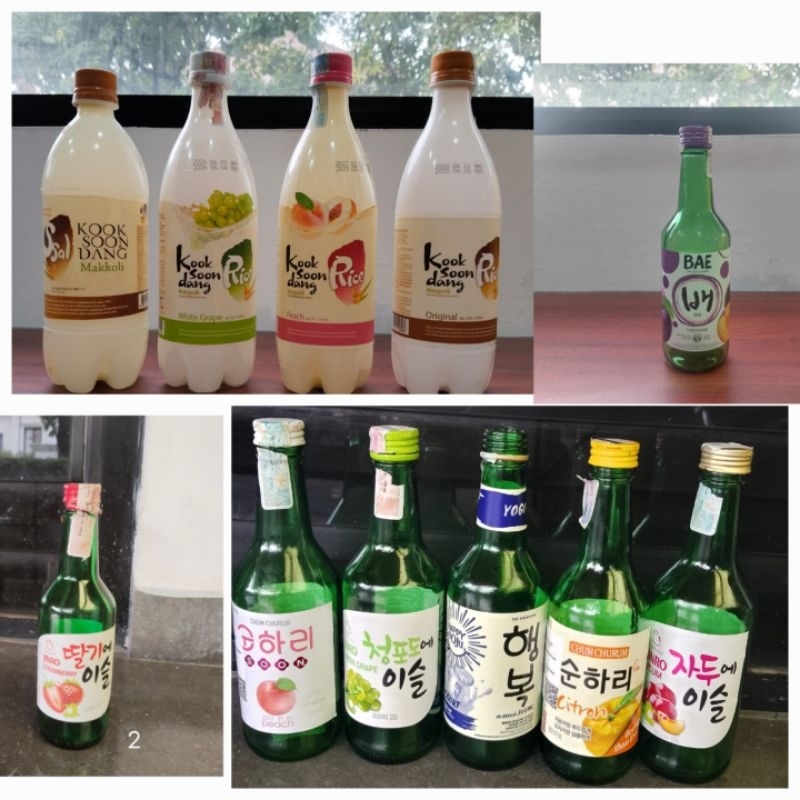 Jual BOTOL KACA MINUMAN SOJU MAKKOLI MAKGEOLLI BOTOL KOSONG UNTUK ...
