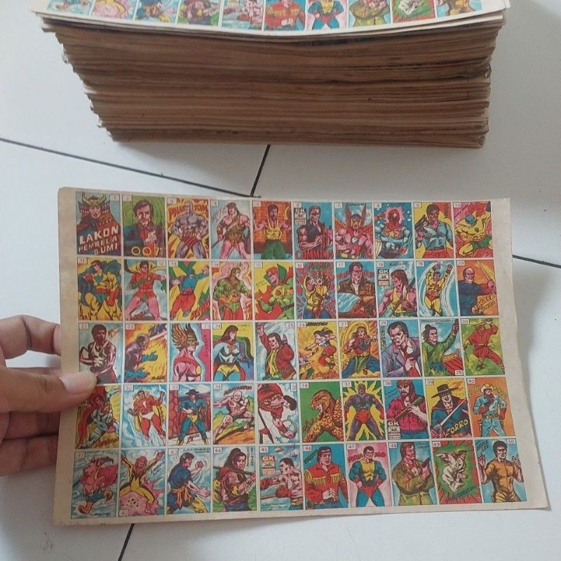 Jual mainan jadul poster jadul umbul 50 kotak new old stock | Shopee ...