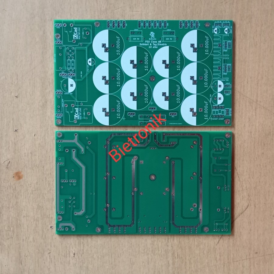 Jual PCB PSU 10 Elco Softstart_Simetris Class AB Dauble Layer | Shopee Indonesia