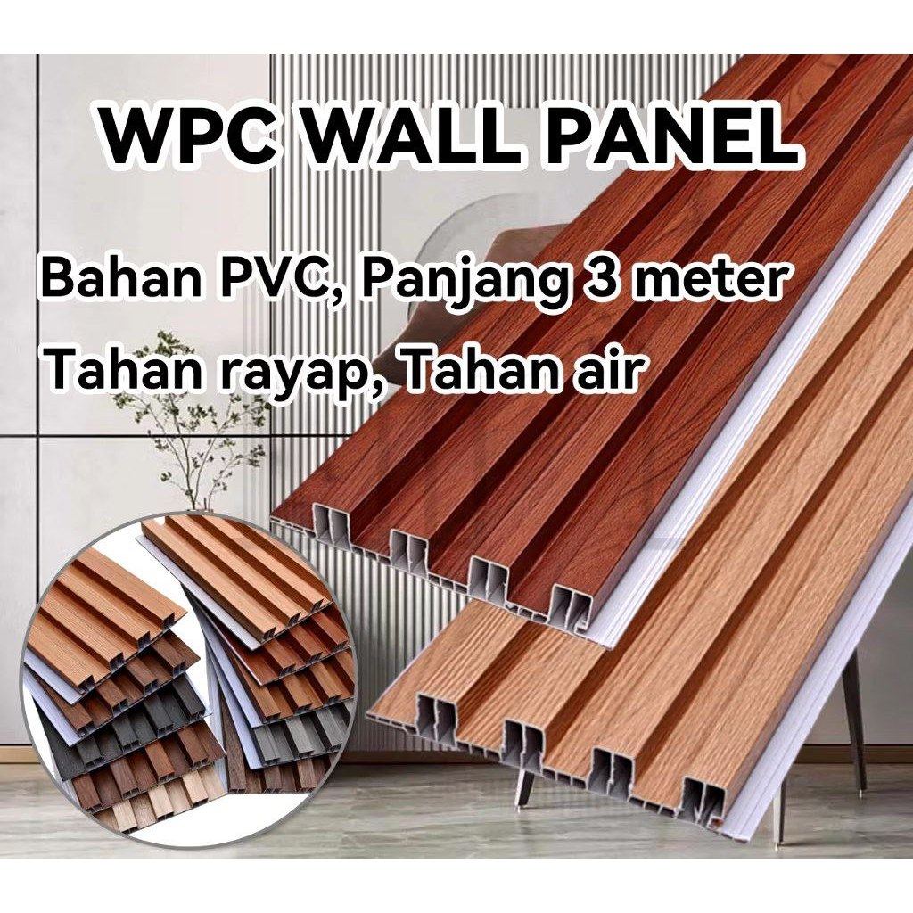 Jual ALFABOARD WPC 3 meter WPC wall panel / PVC wall panel / wood panel WPC / UPVC wall panel ...