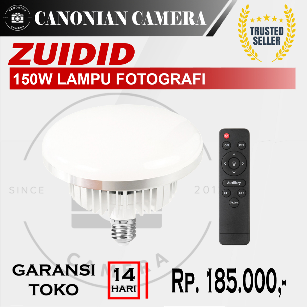 Jual ZUIDID Lampu Fotografi E27 Photography Fill Light Stepless Dimming ...