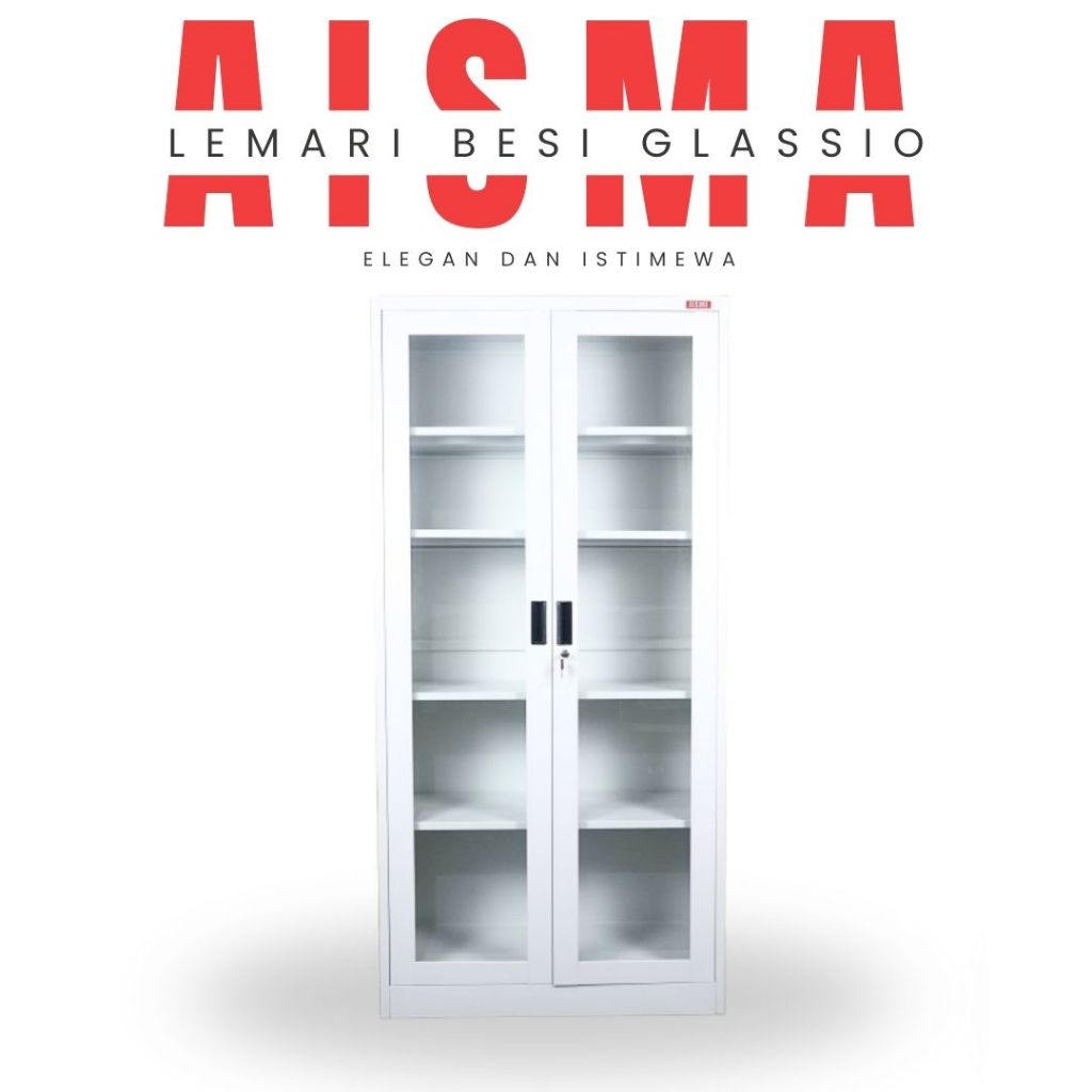 Jual AISMA Glassio Swing - Lemari Arsip Kantor Sekolah | Shopee Indonesia