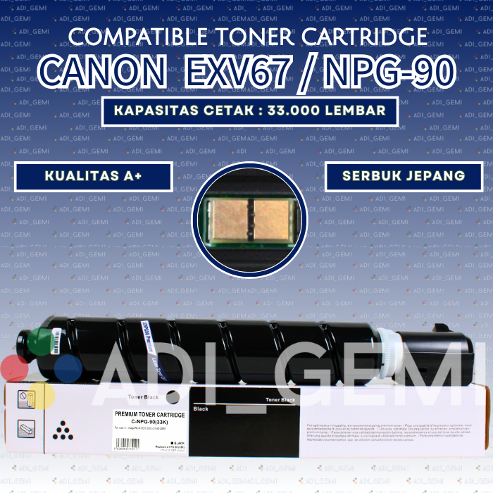 Jual Compatible Toner Cartridge Canon NPG-90 NPG 90 / EXV67 - 33K - IR ...