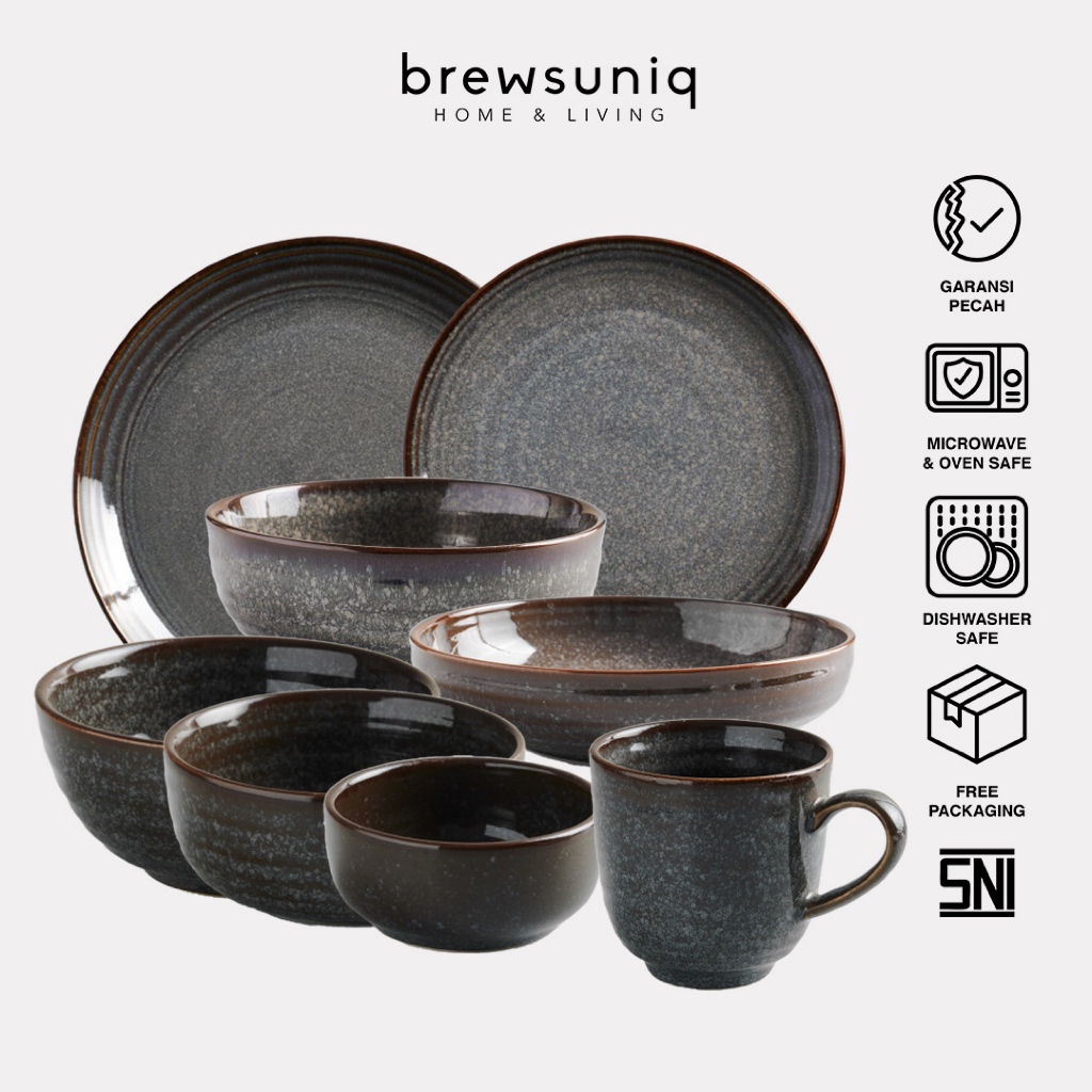 Jual Brewsuniq - Alicia Artisan Dinnerware Series / piring makan mug ...