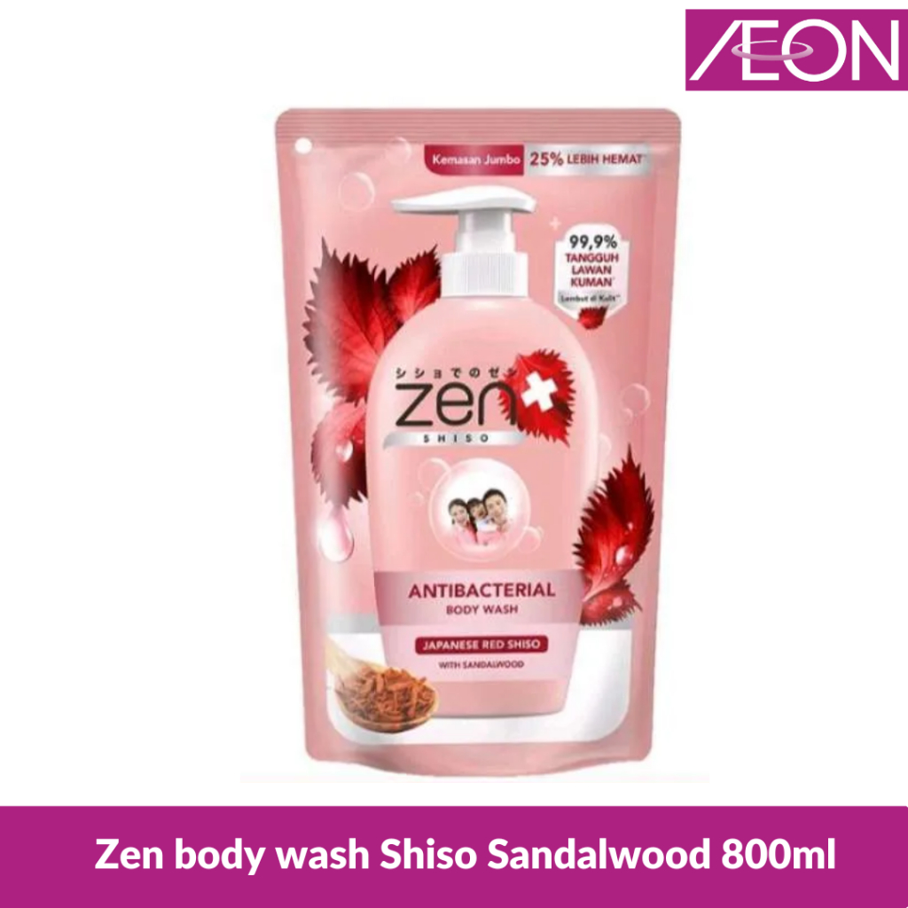 Jual Zen Body Wash Shiso And Sandalwood Refill 800ML | Shopee Indonesia