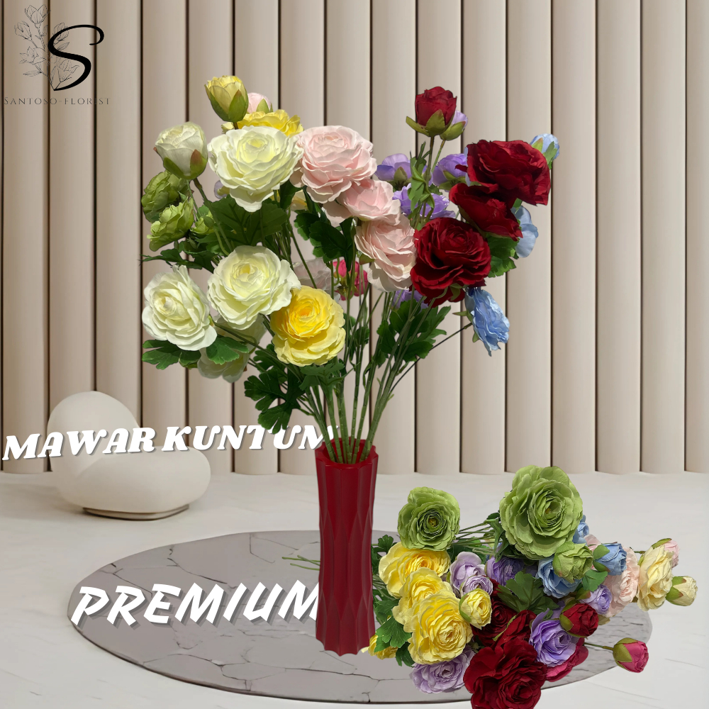 Jual BUNGA MAWAR KUNTUM ARTIFICIAL PREMIUM UNTUK DEKORASI RUANGAN ...