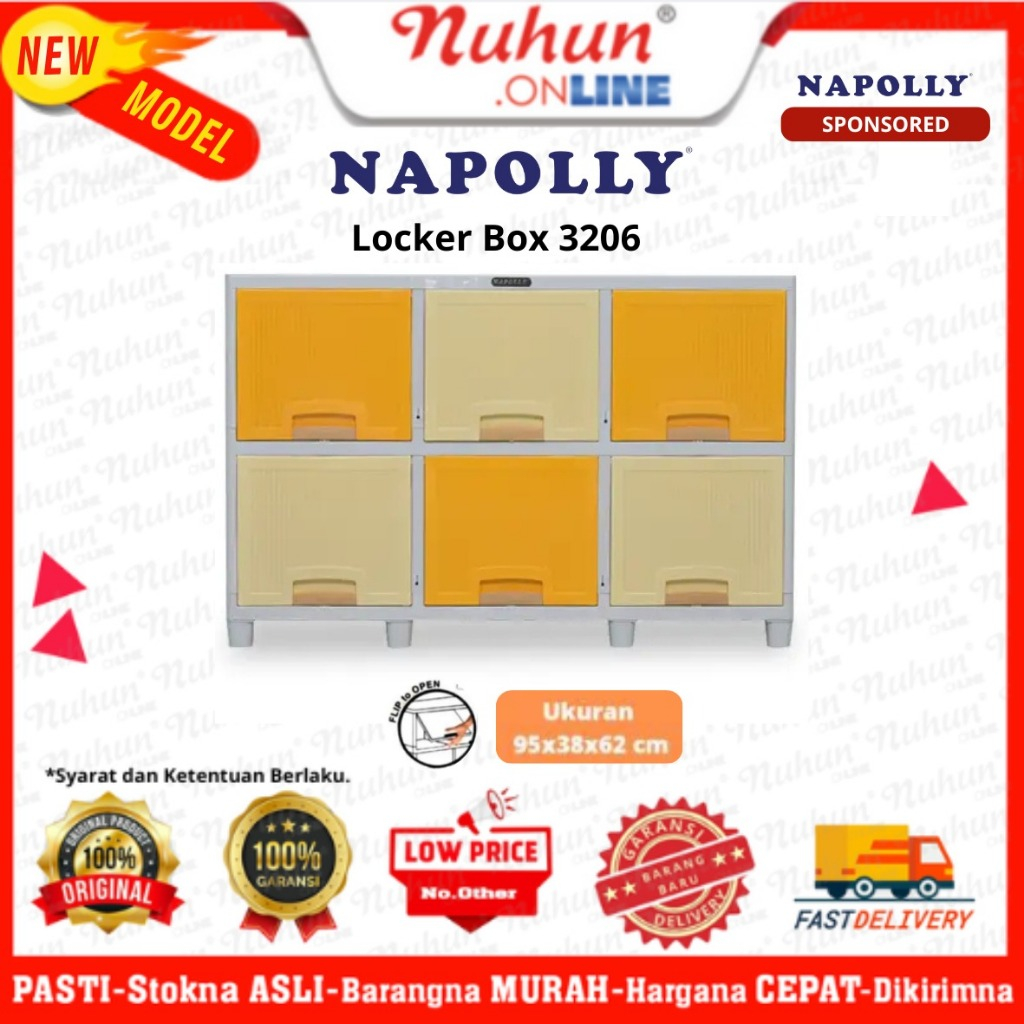 Jual Napolly Lemari Plastik Locker Box 3206 | Shopee Indonesia