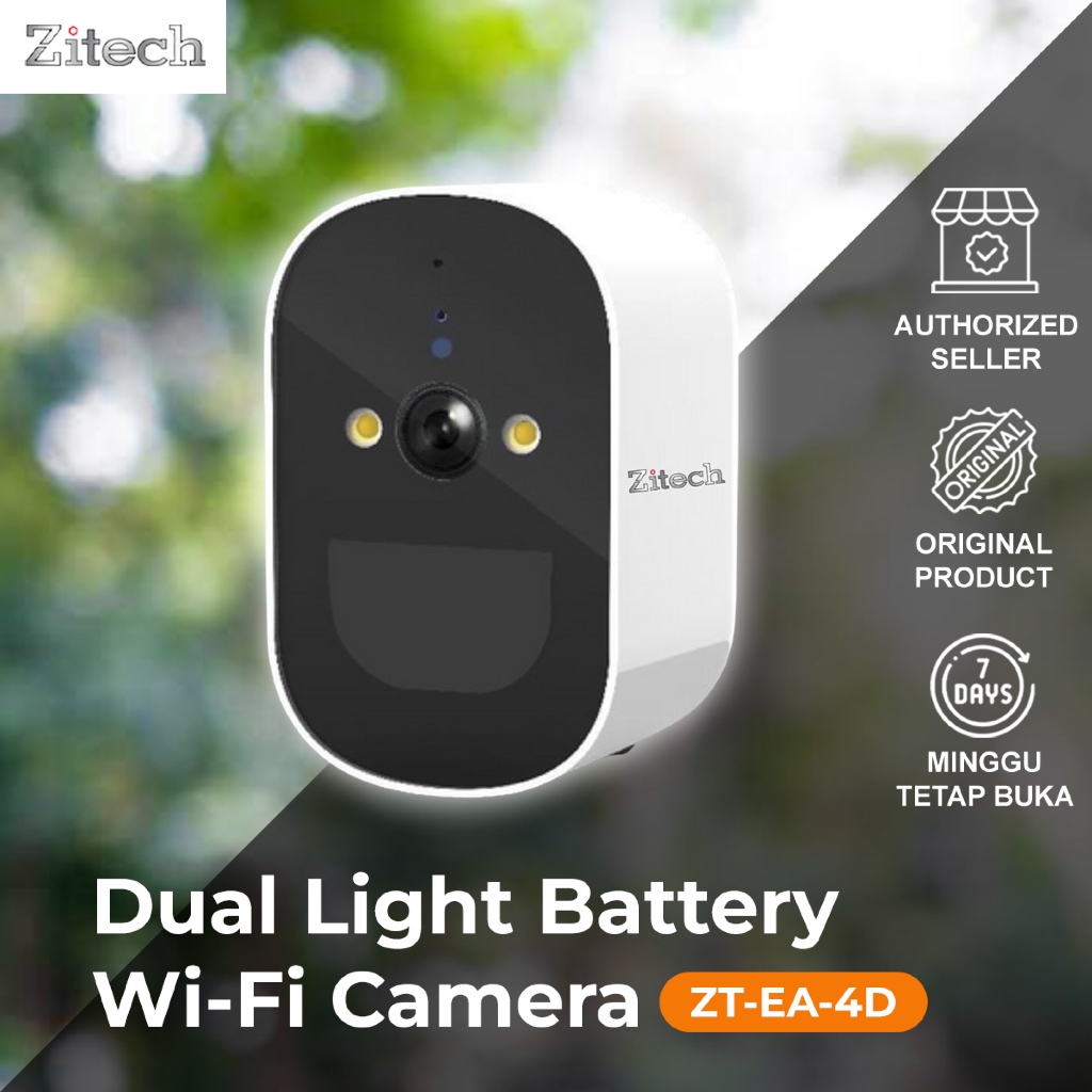 Jual ZITECH Dual Light Battery WI-FI Camera ZT-EA-4D - 4MP | Kamera ...