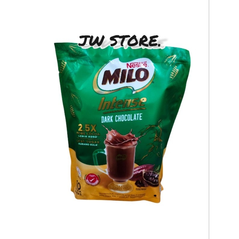 Jual MILO INTENSE Dark Chocolate 2.5x 10S x 33Gram | Shopee Indonesia