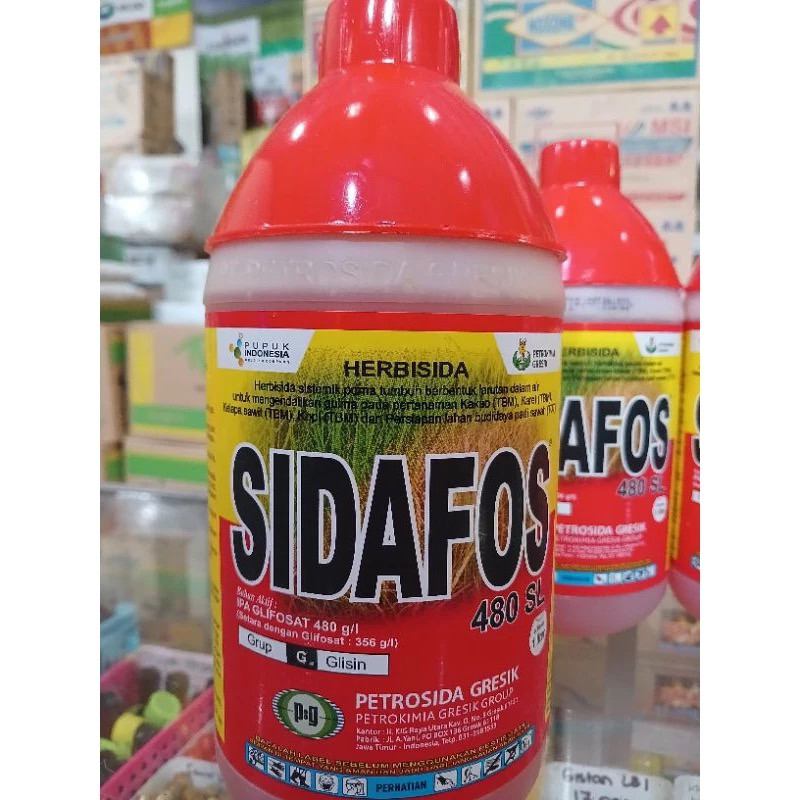 Jual SIDAFOS 480SL 1L HERBISIDA SISTEMIK GLIFOSAT 480 g/l Original ...