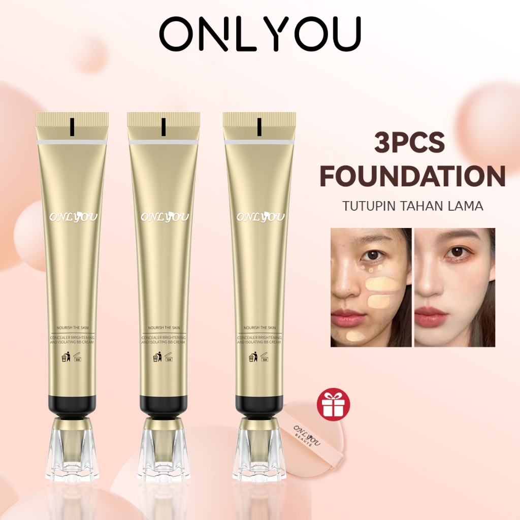 Jual 【BPOM】 3 pcs ONLYOU Concealer Full Coverage Waterproof Long ...