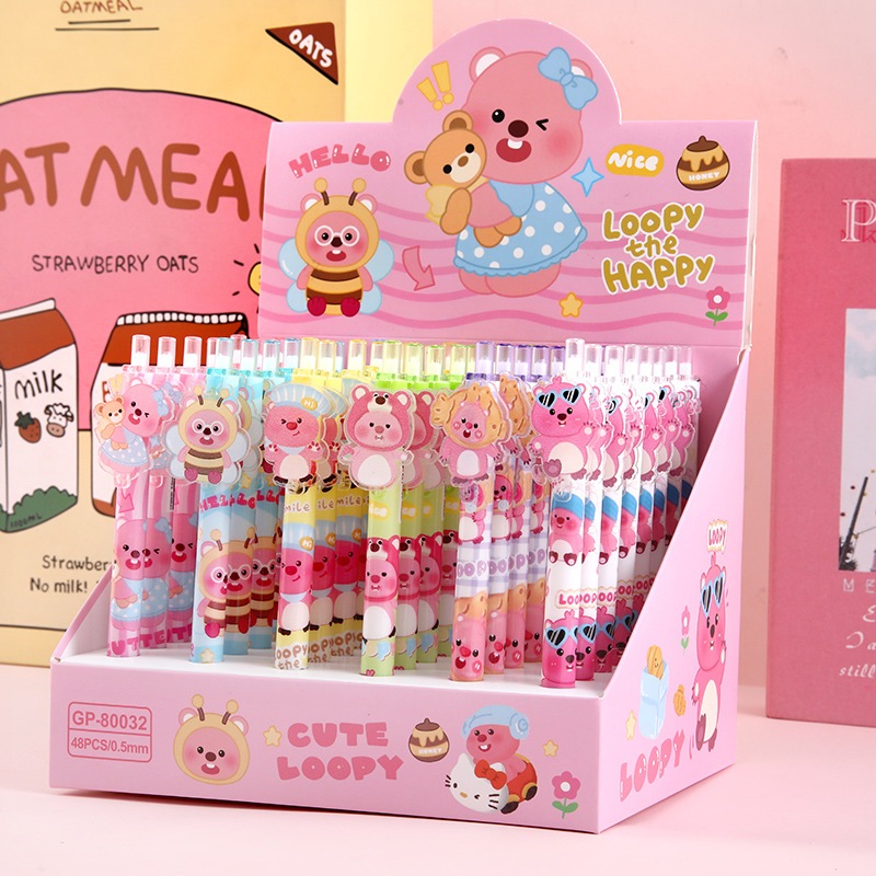 Jual {Loopy} Pen Gel Akrilik Lucu Imut Premium Karakter Loopy No. GP ...