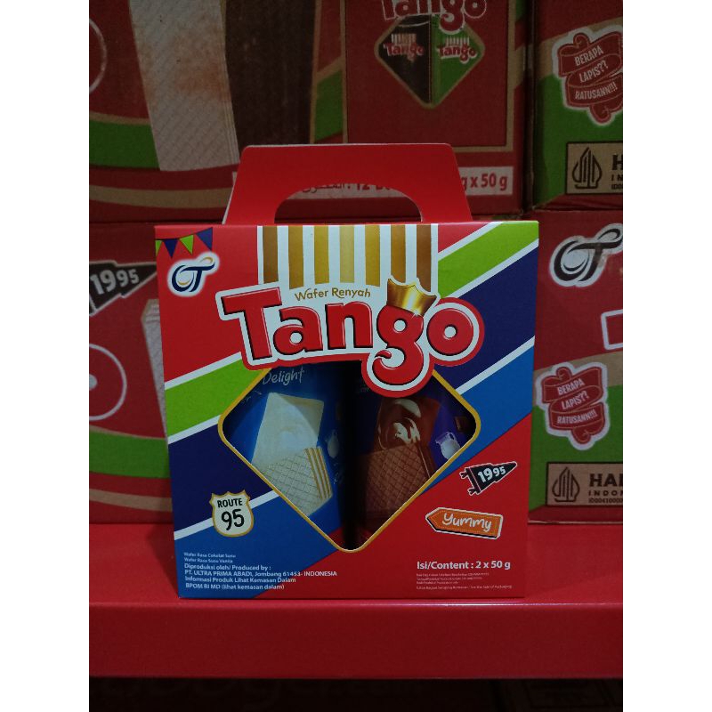 Jual Tango wafer isi 2 kaleng Vanila dan Coklat | Shopee Indonesia
