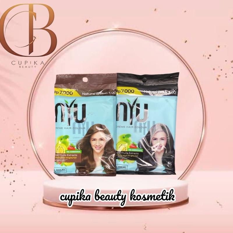 Jual k,z} NYU CAT RAMBUT SACHET 20 GR - NYU CREME HAIR COLOR 20 GR ...