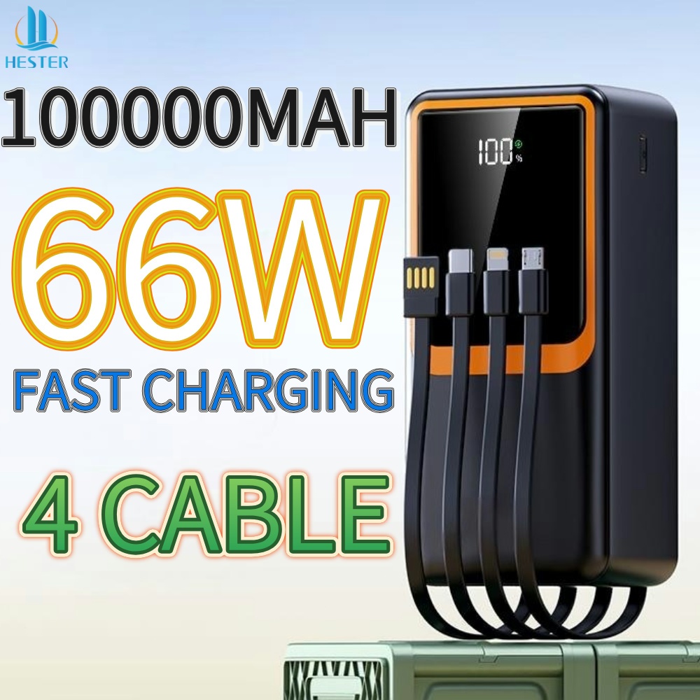 Jual hester fashional 100000mah power bank 100000mah 66W power bank ...