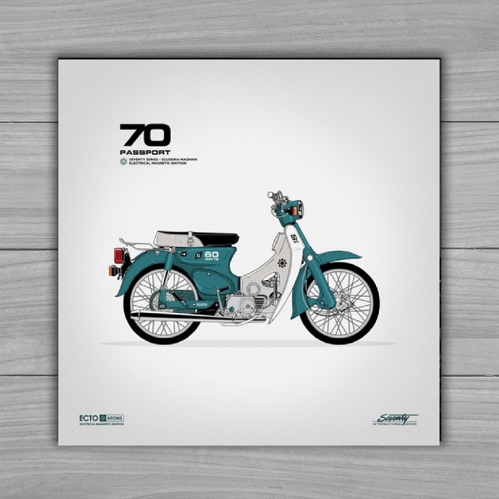 Jual POSTER KAYU HIASAN DINDING MOTOR HONDA 70 | Shopee Indonesia