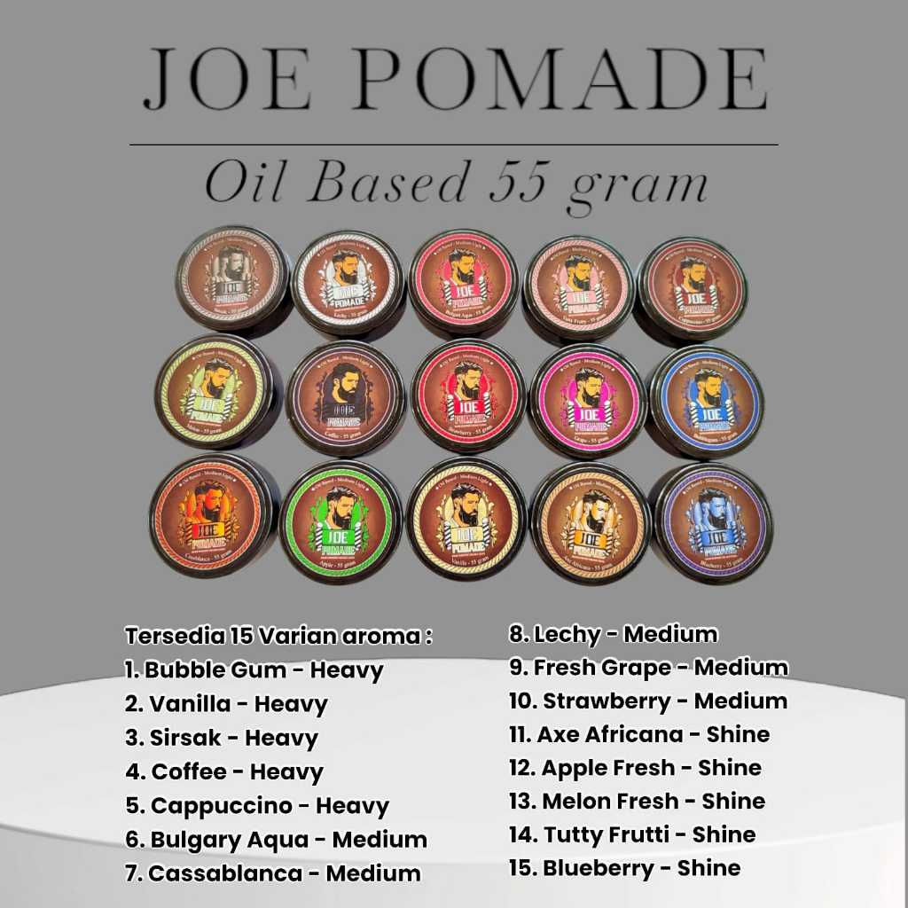 Jual Pomade (Harga Grosir) JOE POMADE Oil Base -Pomade Murah - Pomade ...
