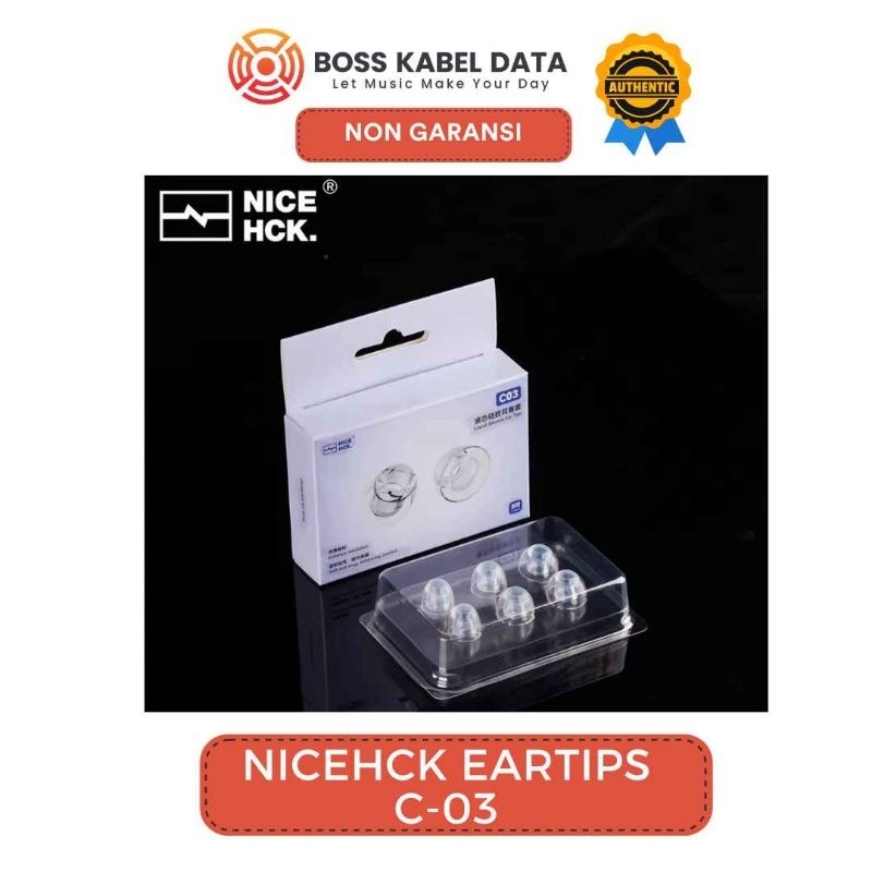 Jual Nicehck C03 Transparent Liquid Silicone Ear Tips Noise Isolating ...